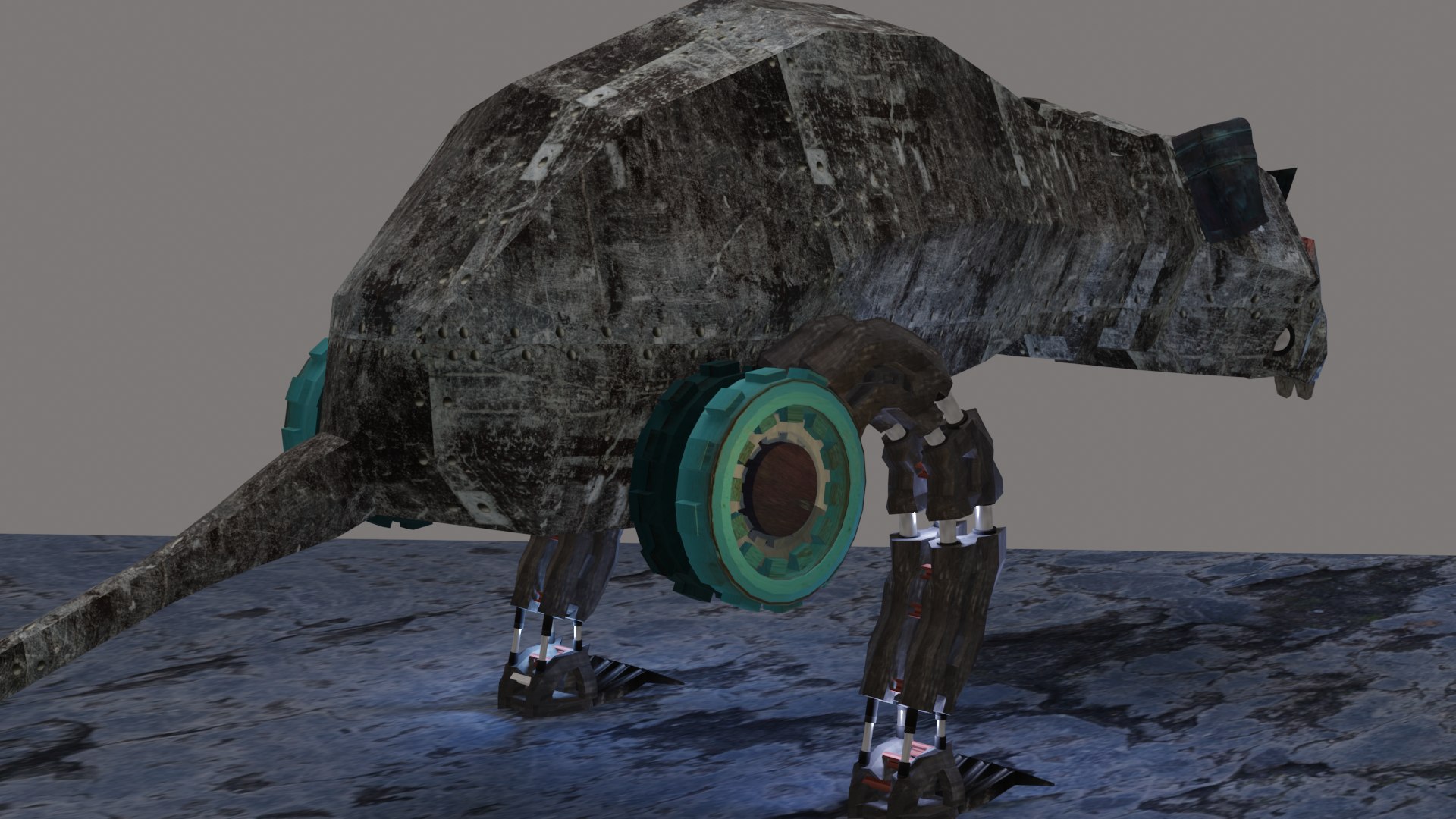 Sci-fi Mechanical Rat Model - TurboSquid 1995509