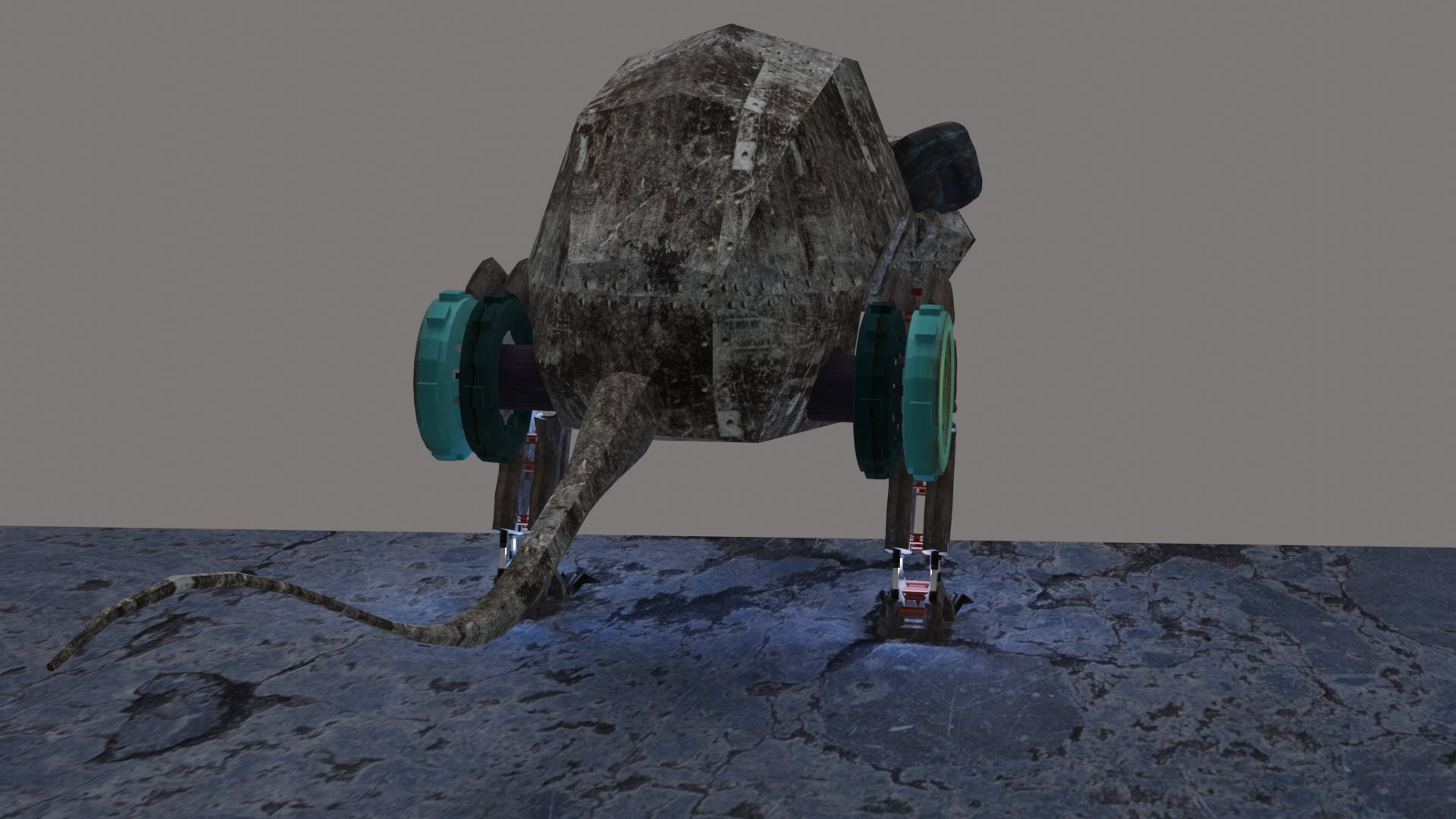 Sci-fi Mechanical Rat Model - TurboSquid 1995509