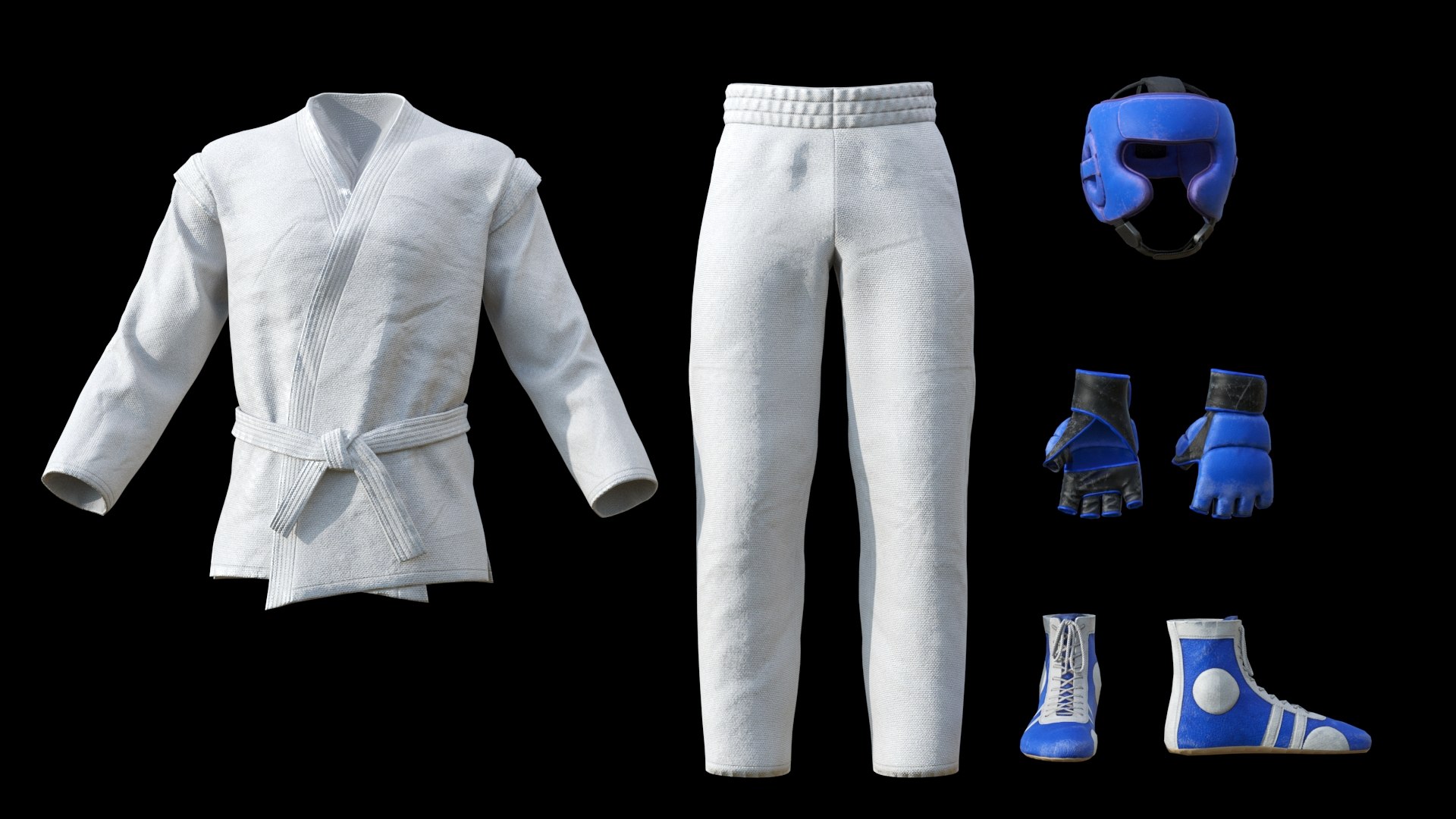 3D Karate Athlete Model - TurboSquid 2128485