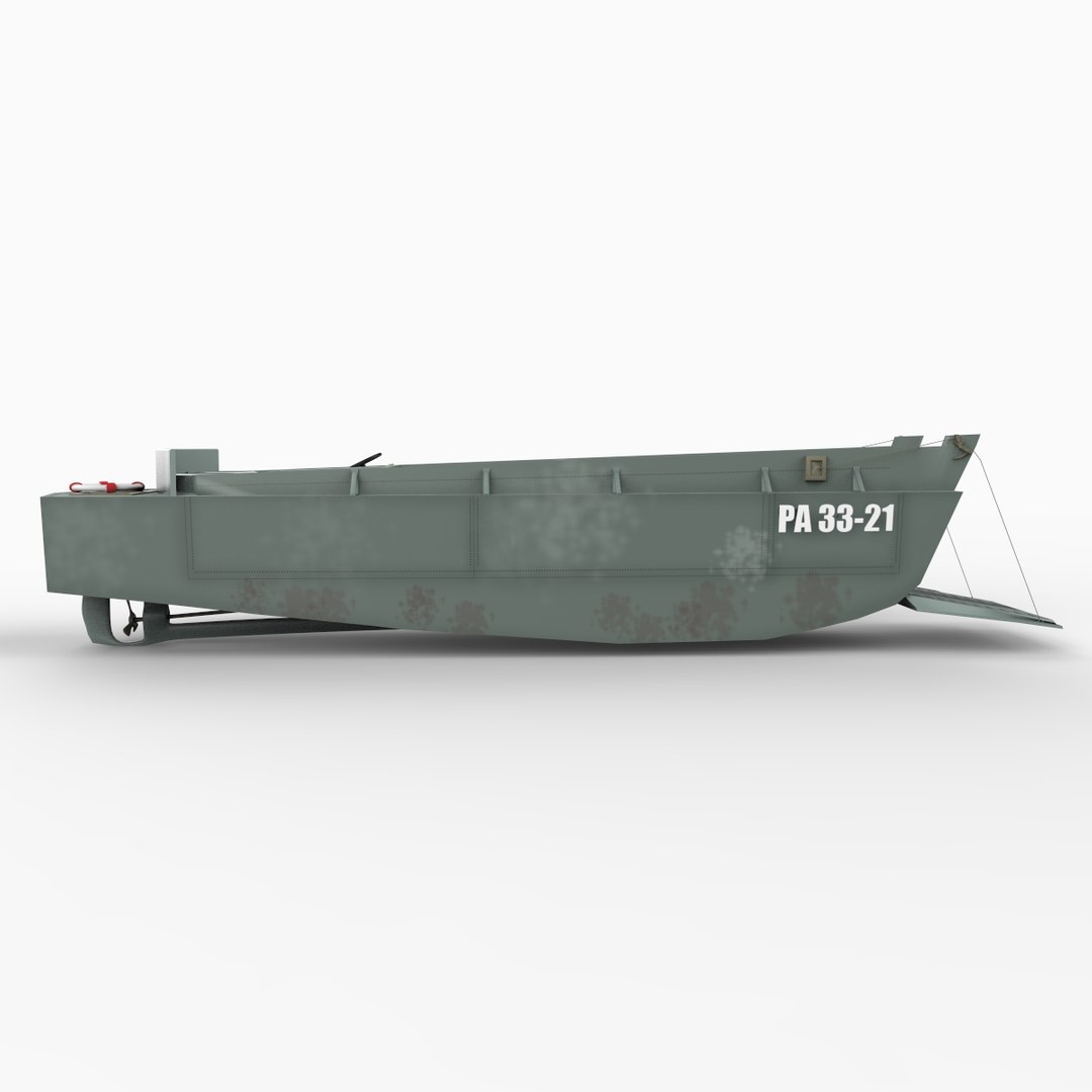 higgins boat lcvp 3d model