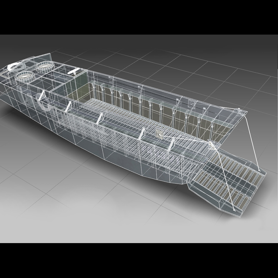 higgins boat lcvp 3d model