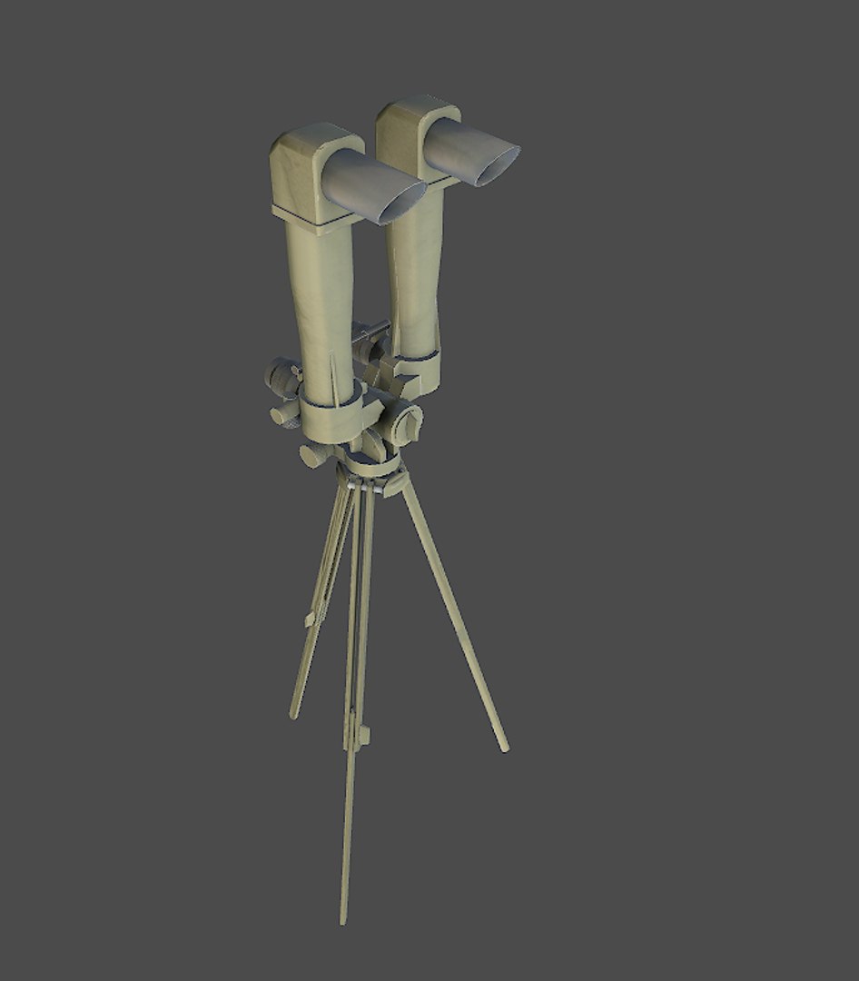 3d 3ds Ww2 German Field Scope