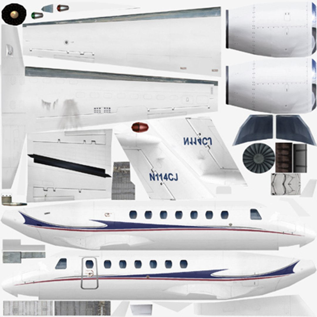 3d Model Citation Cj3 Jets