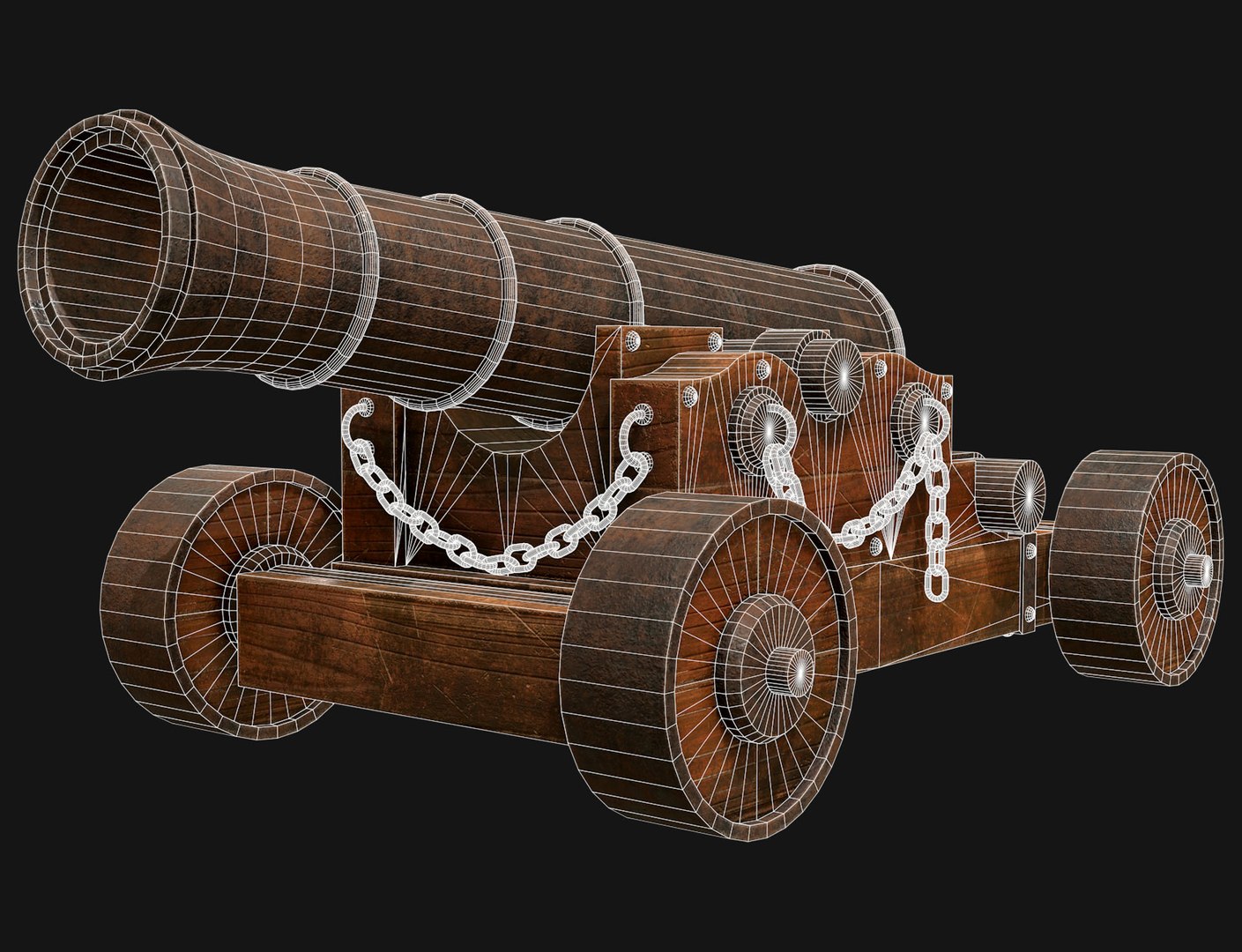 3D Cannon-4-Old Version - TurboSquid 2304924