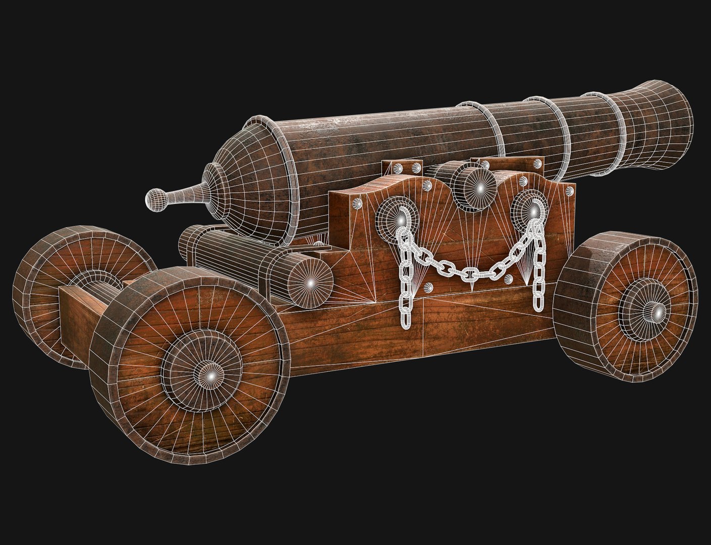 3D Cannon-4-Old Version - TurboSquid 2304924
