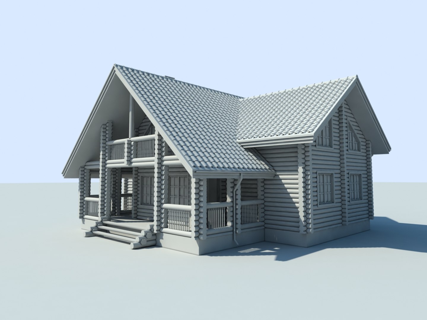 cottage 3d model