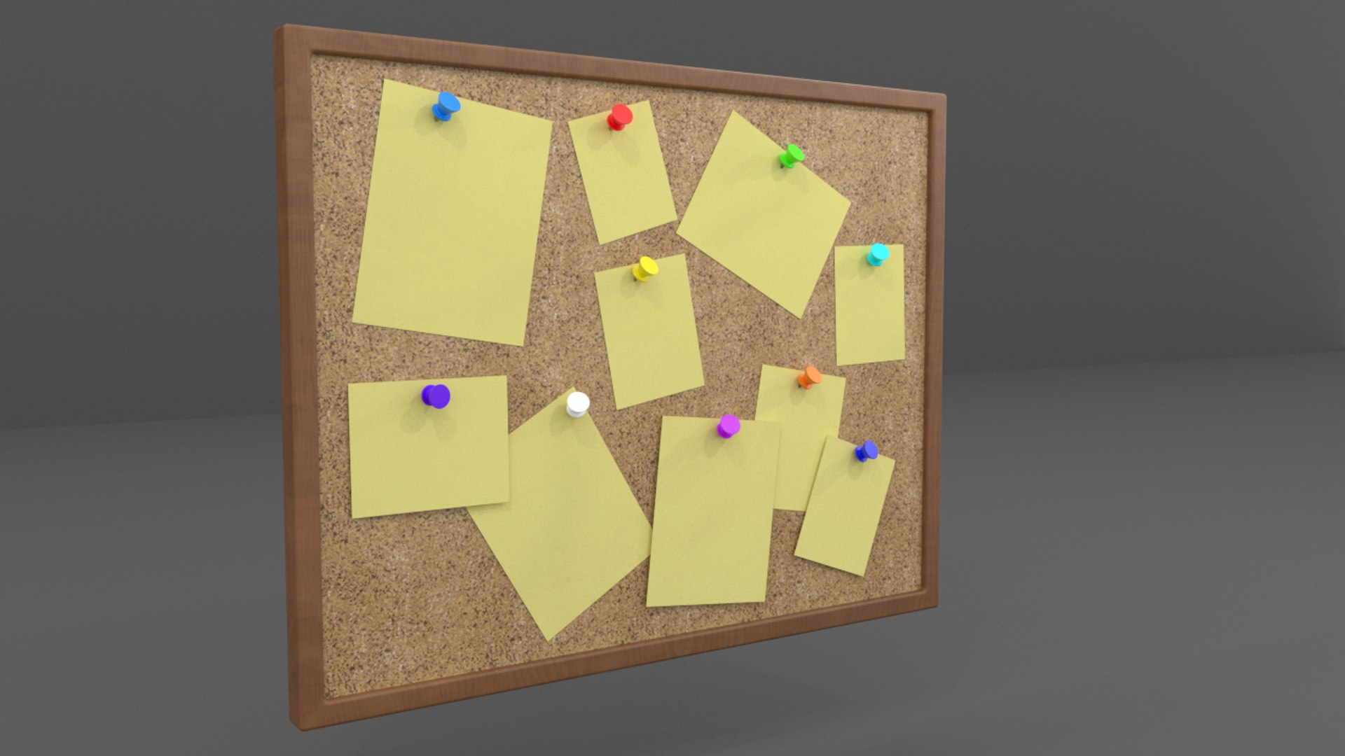 3D Pinboard Ready - TurboSquid 1490305