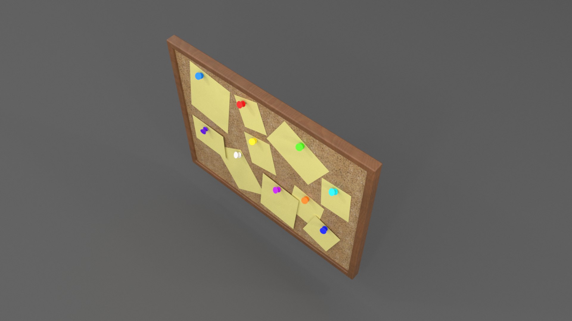 3D Pinboard Ready - TurboSquid 1490305