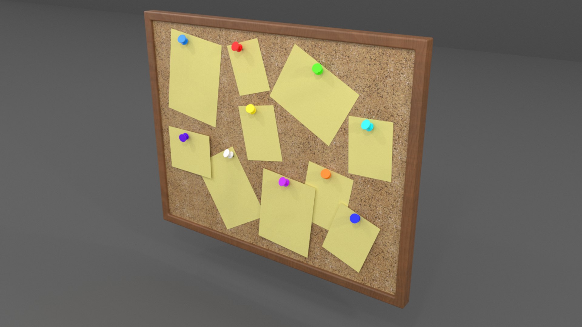 3D Pinboard Ready - TurboSquid 1490305