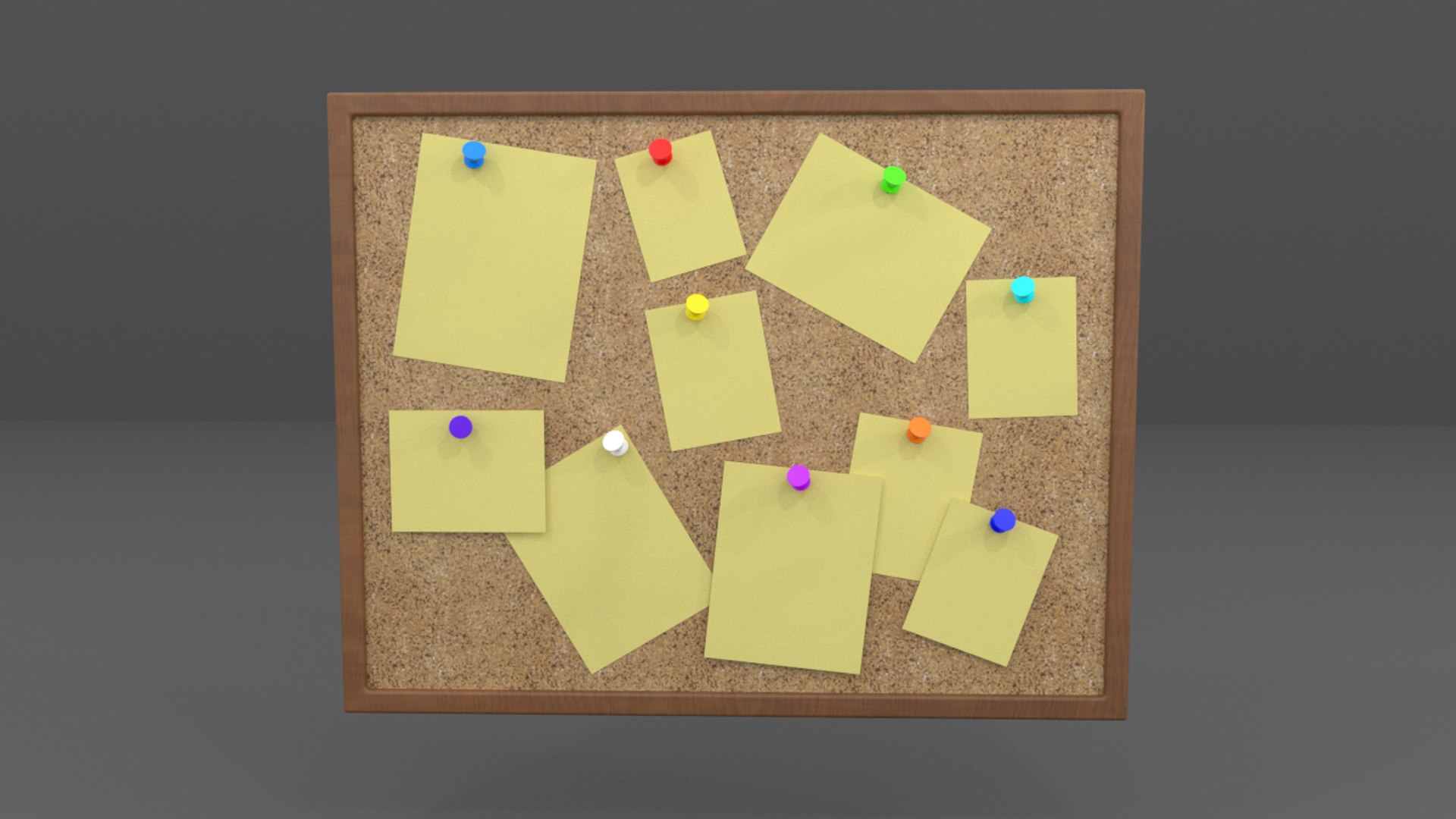 3D Pinboard Ready - TurboSquid 1490305