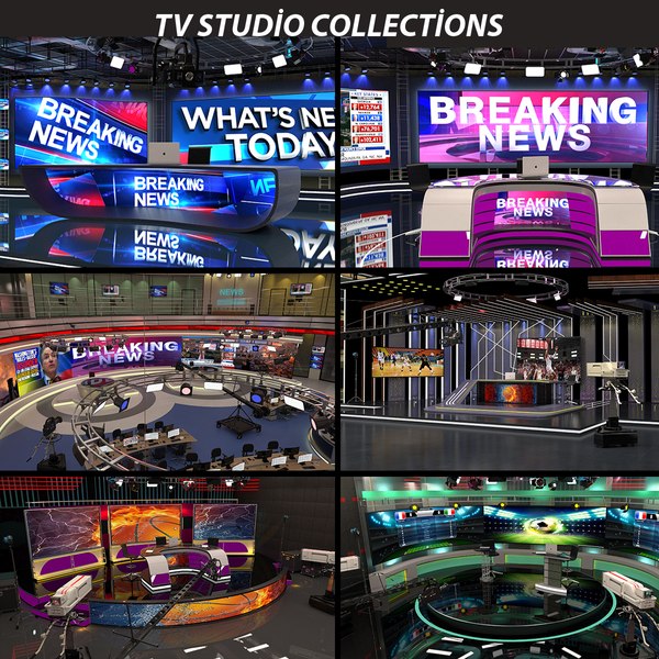 3D News-Studio Models | TurboSquid