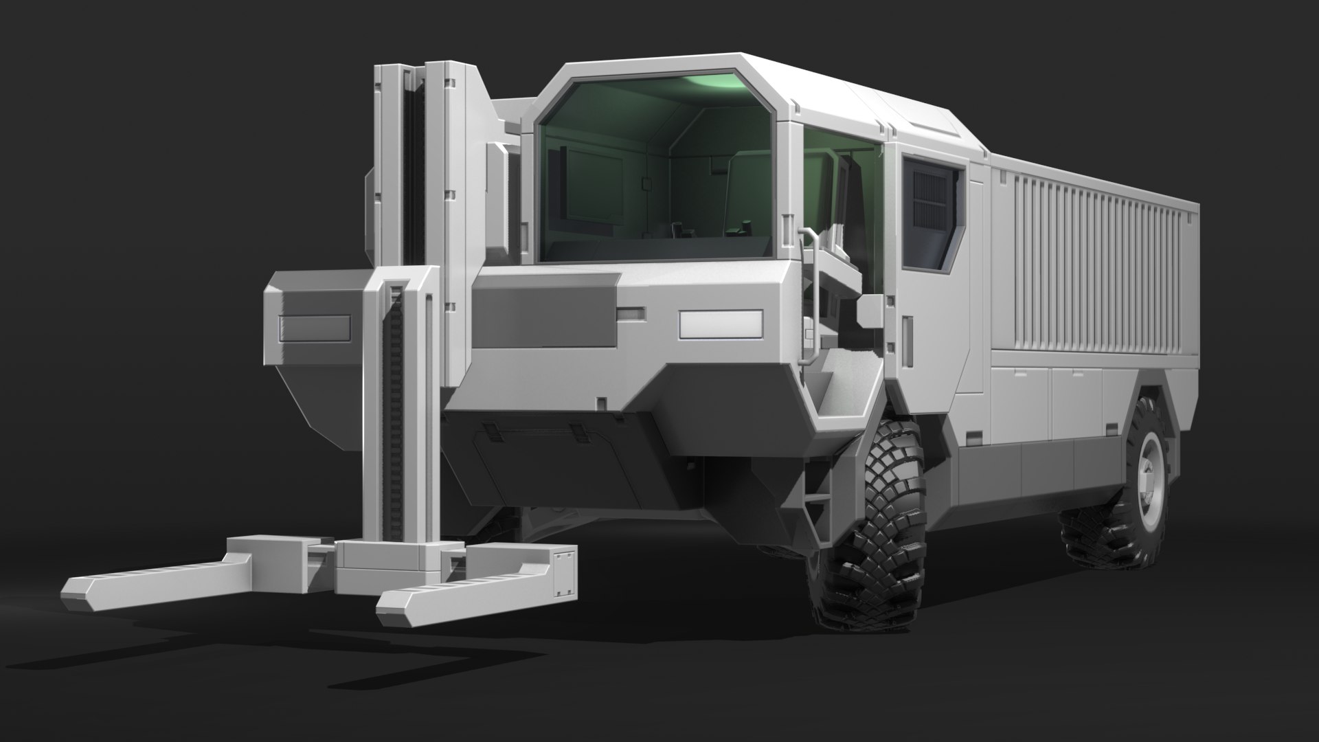 Loader interior 3D - TurboSquid 1543733