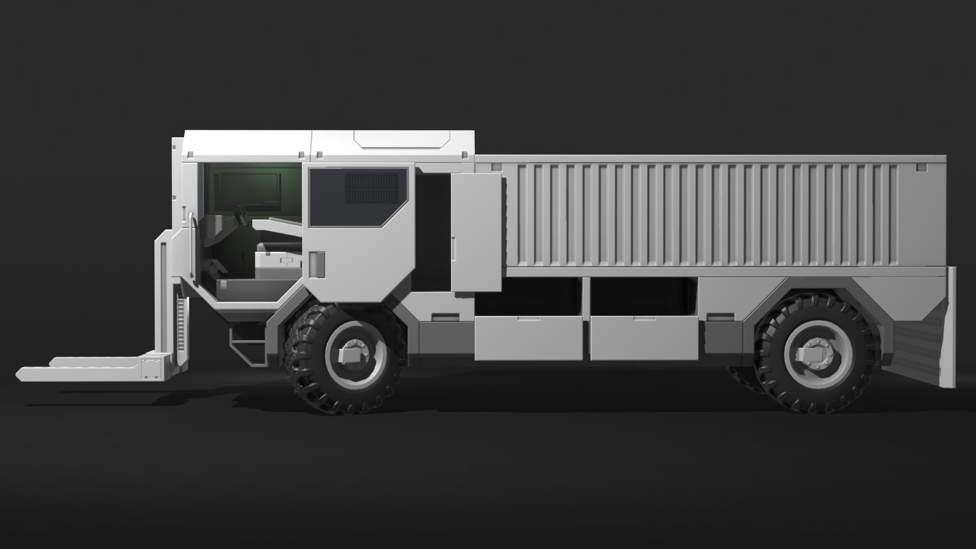 Loader interior 3D - TurboSquid 1543733