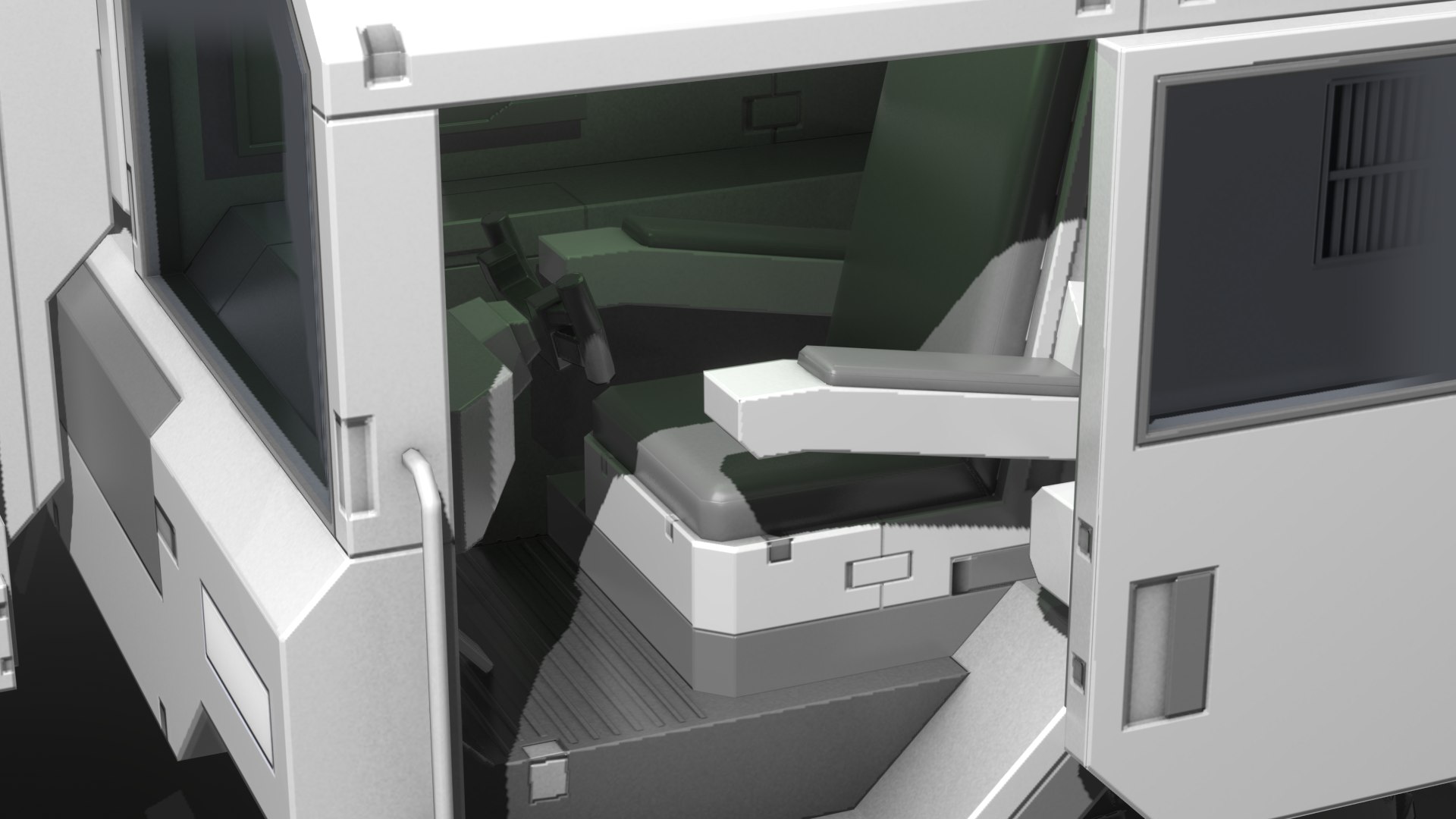 Loader interior 3D - TurboSquid 1543733