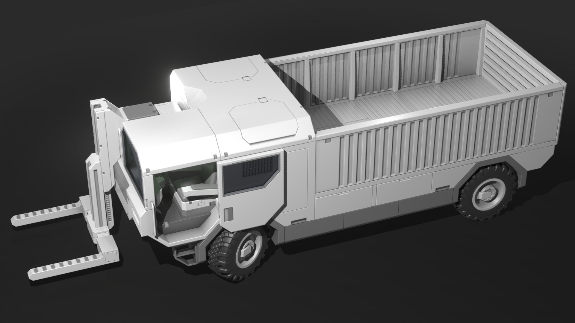 Loader interior 3D - TurboSquid 1543733
