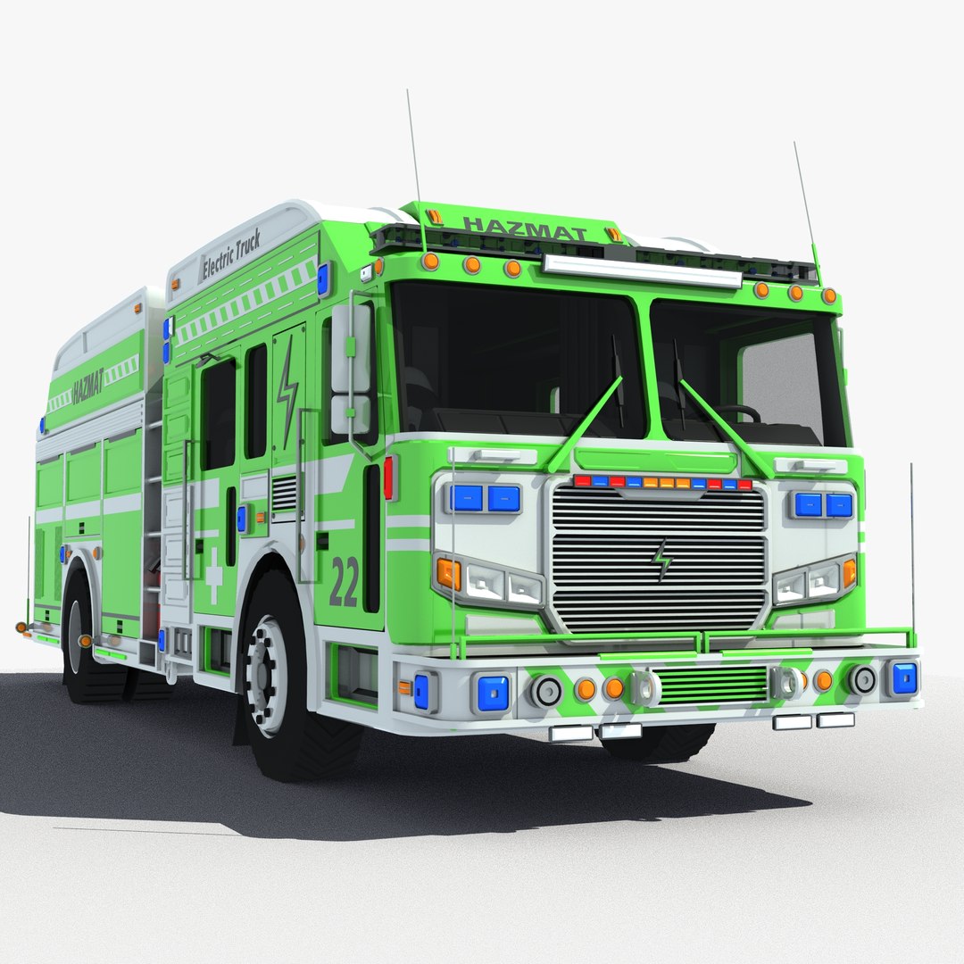 3D model Hazmat Unit Electric Truck - TurboSquid 1966123