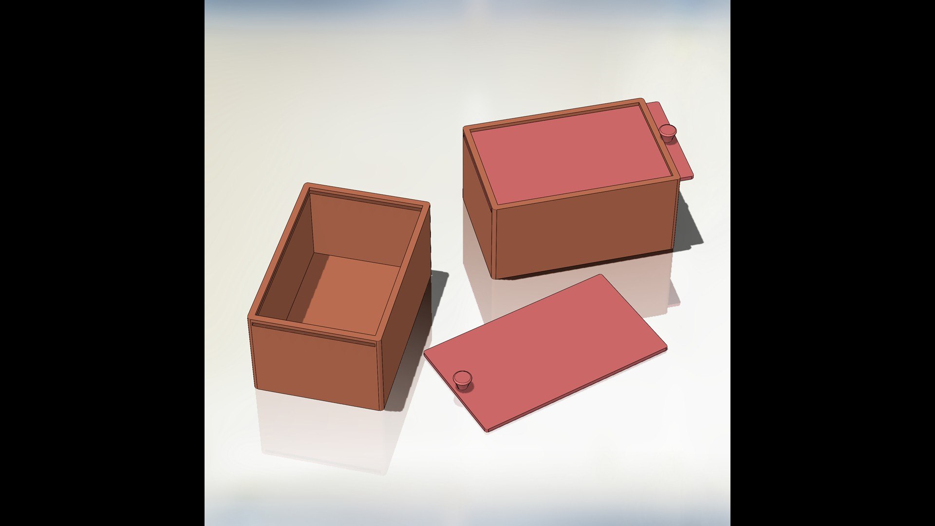 3D Box With Sliding Cover - TurboSquid 2511287