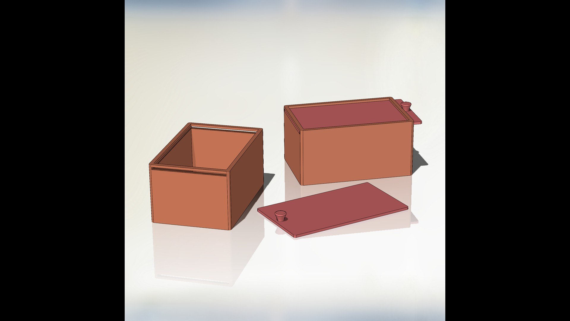 3D Box With Sliding Cover - TurboSquid 2511287