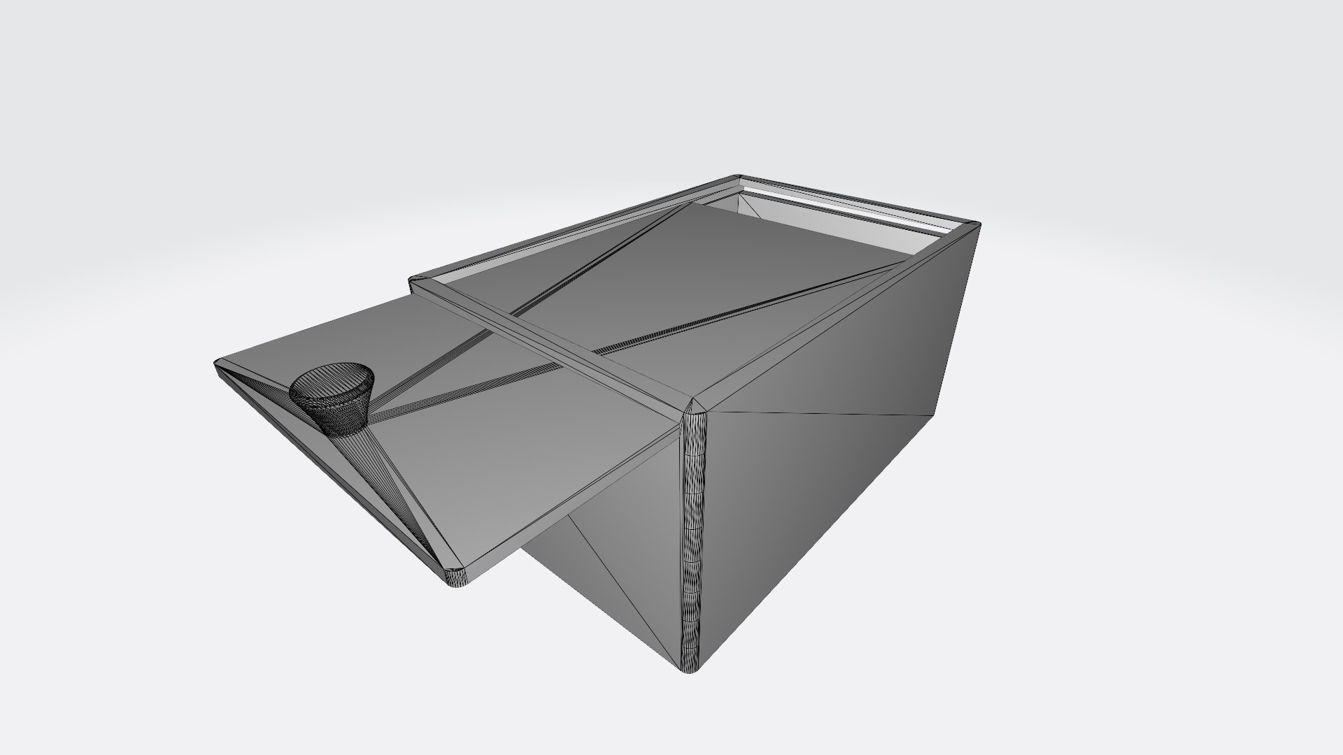3D Box With Sliding Cover - TurboSquid 2511287
