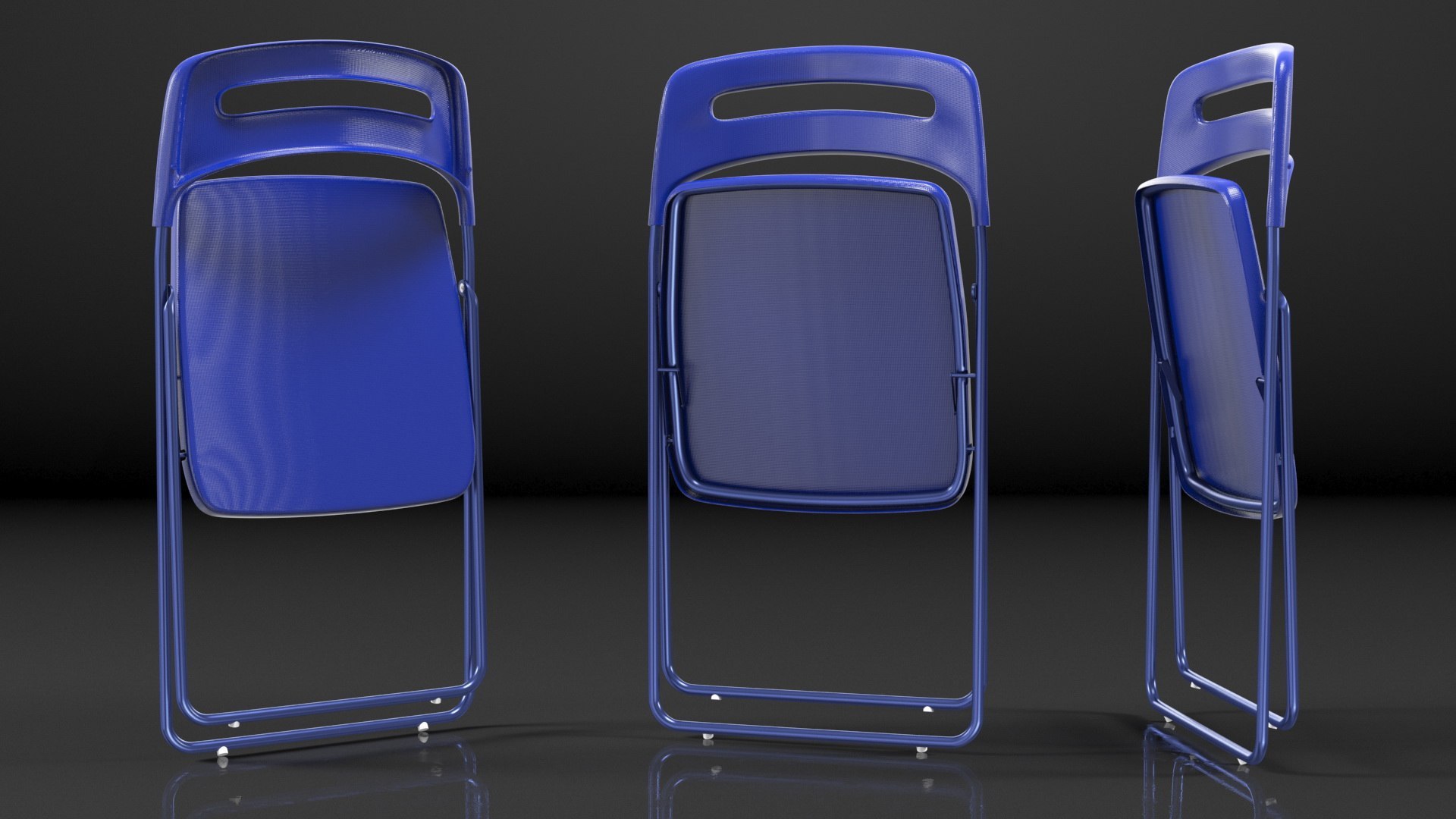 Folding Chairs Closed Collection 2 3D Model - TurboSquid 2158188