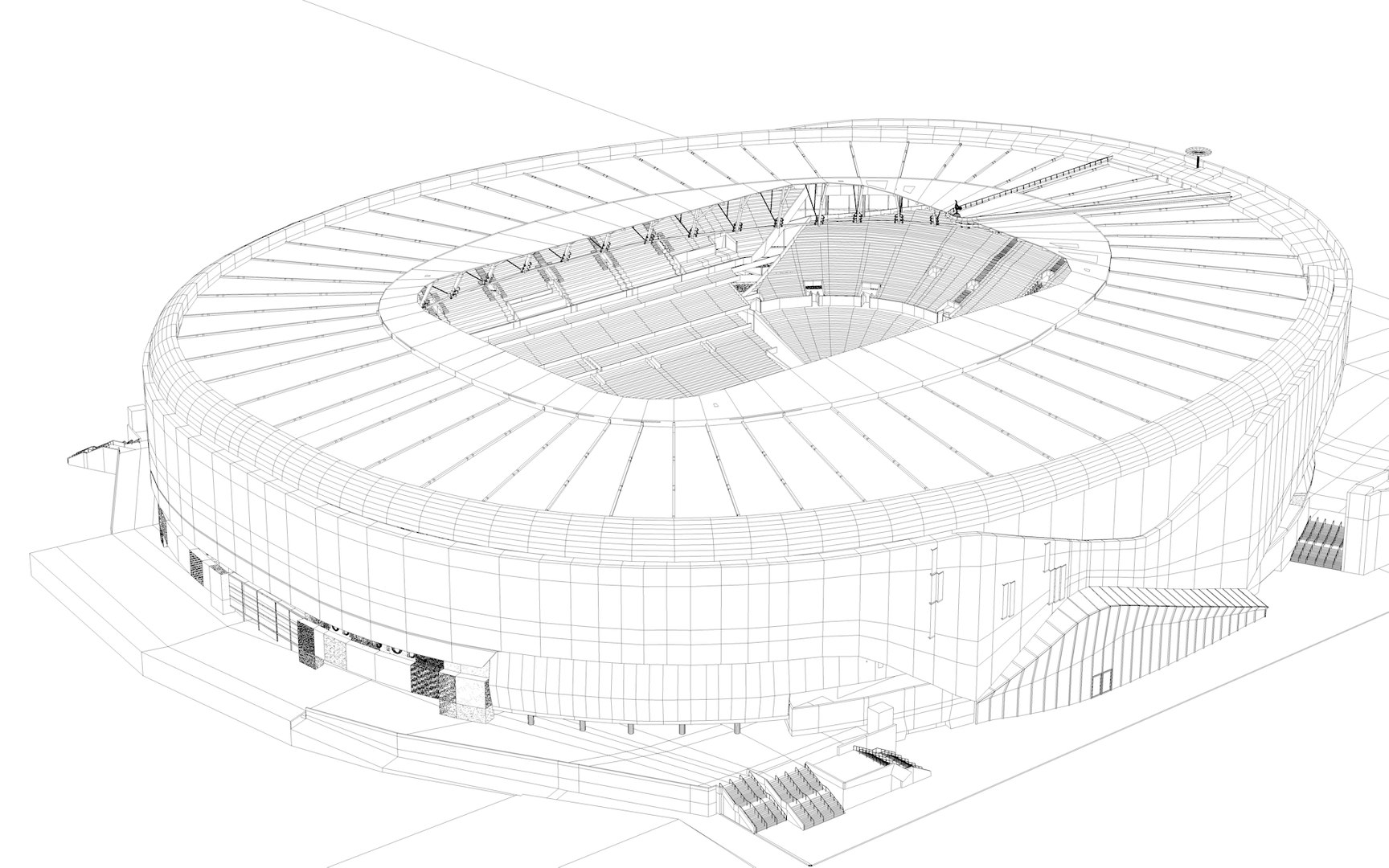 Tottenham Football Stadium 3D Model - TurboSquid 1439664