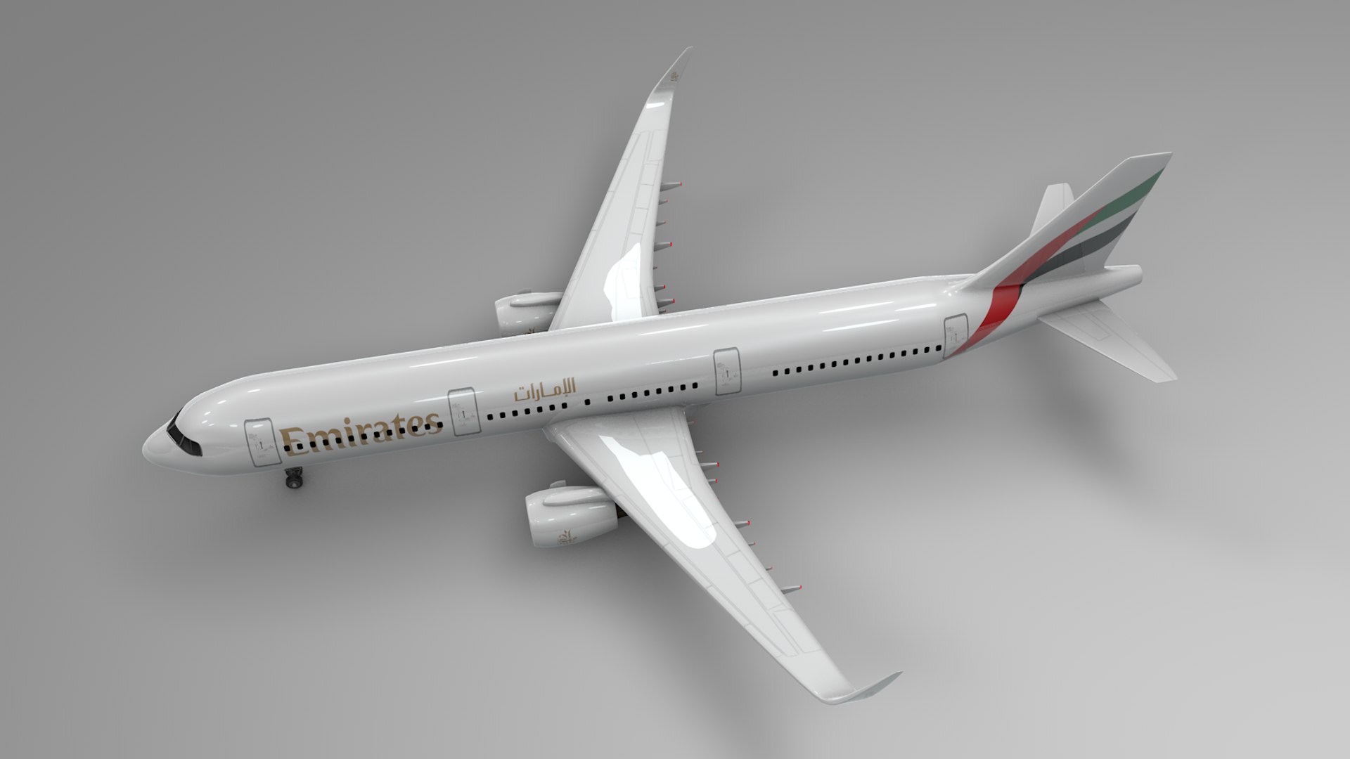 Airbus A321 Neo Emirates 3D - TurboSquid 1443146
