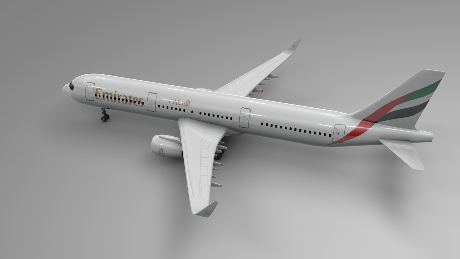 Airbus A321 Neo Emirates 3D - TurboSquid 1443146