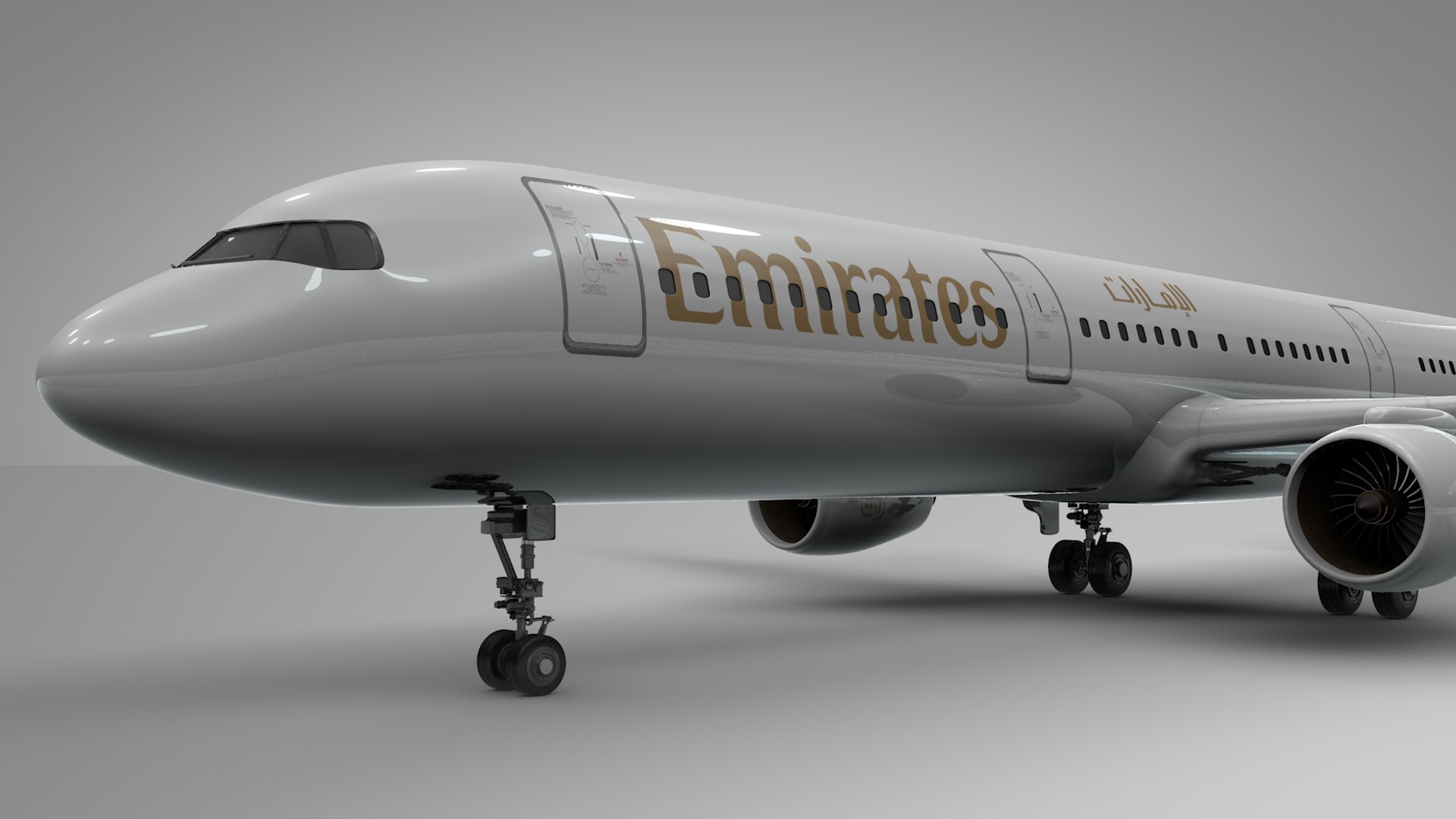 Airbus A321 Neo Emirates 3D - TurboSquid 1443146