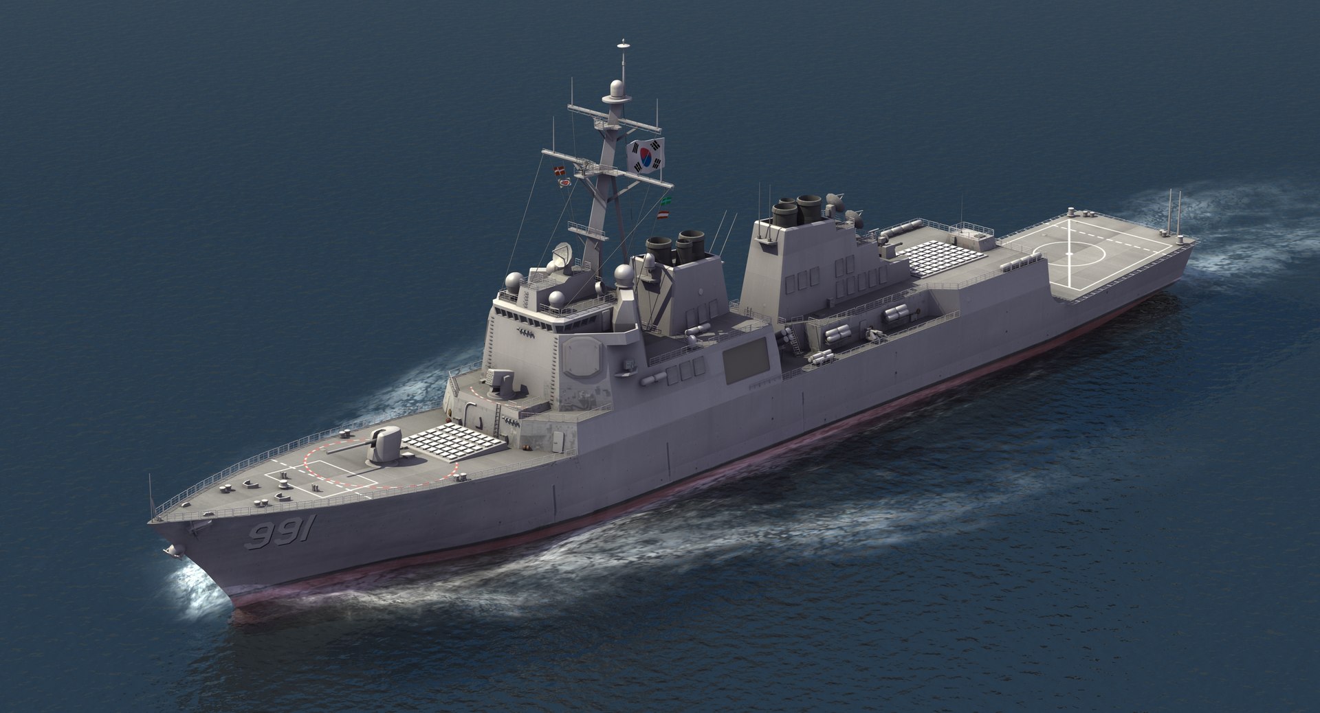 3D sejong great class model - TurboSquid 1219290