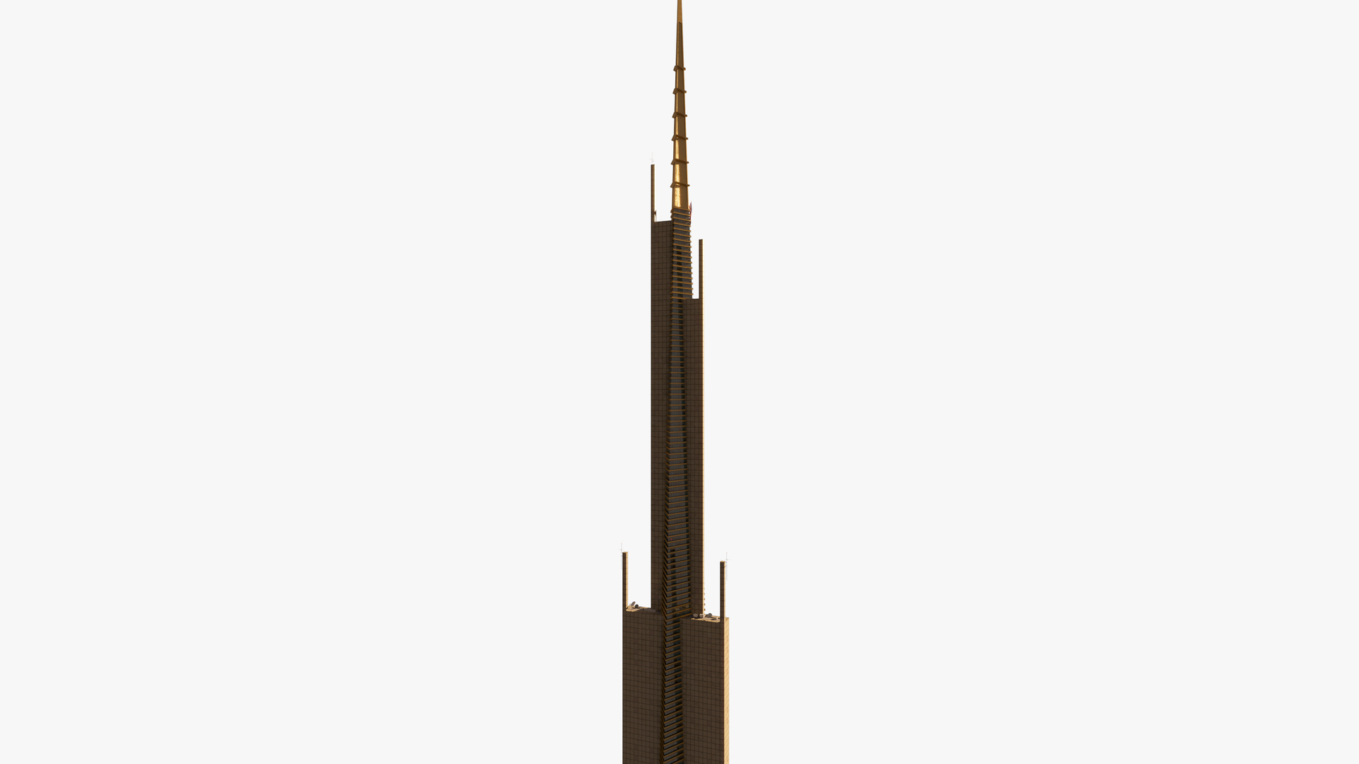 3D Mile High Tower The Illinois 3D Model - TurboSquid 2154832