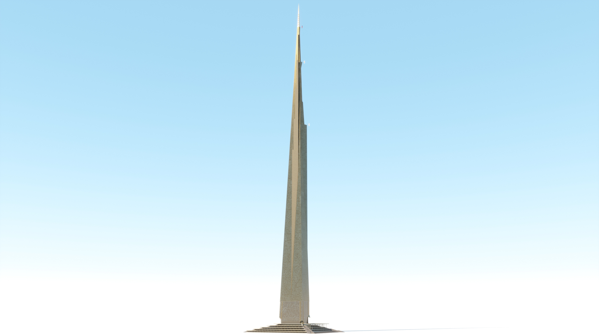 3D Mile High Tower The Illinois 3D Model - TurboSquid 2154832