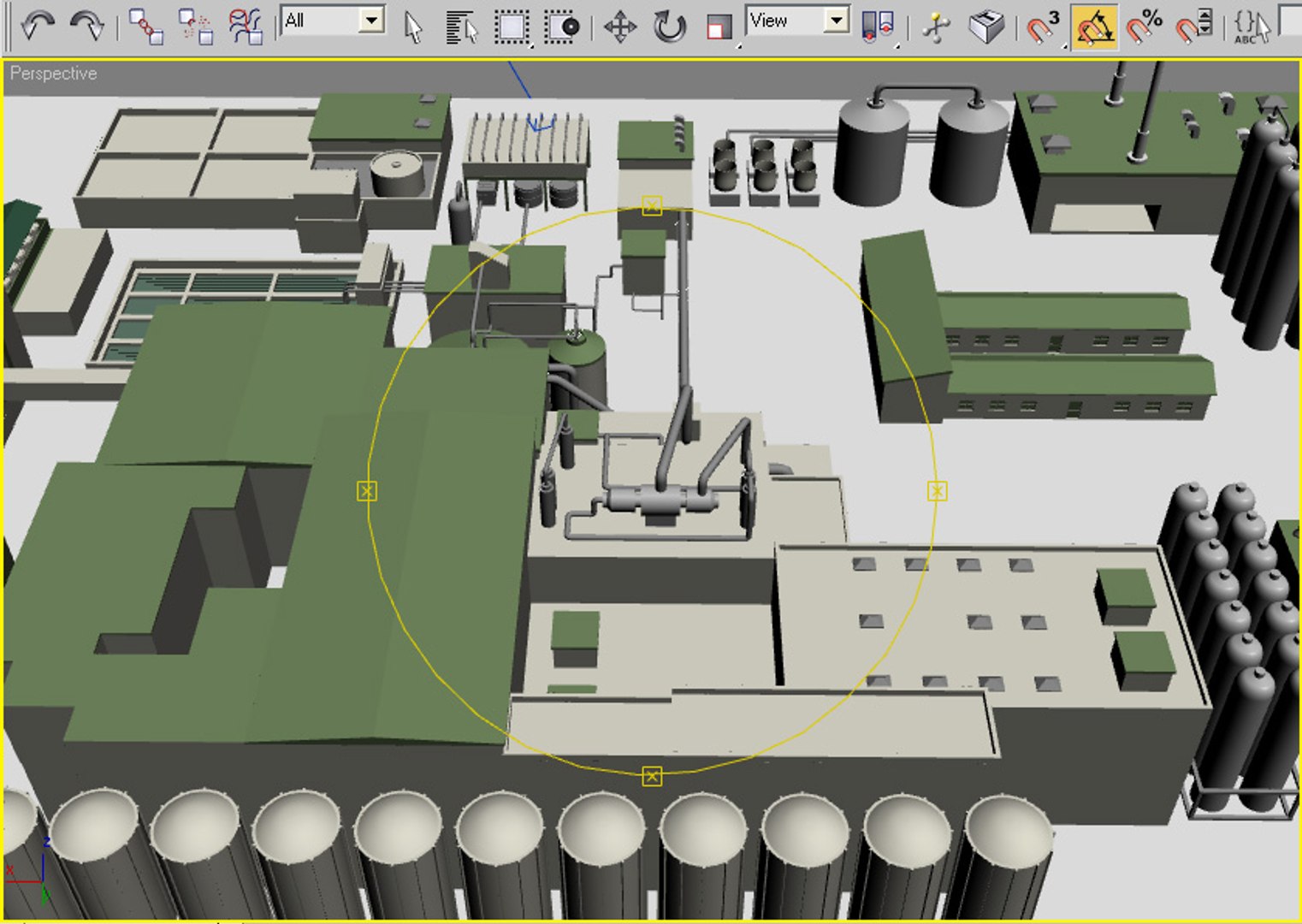 Sugar Starch Factory 3d Model