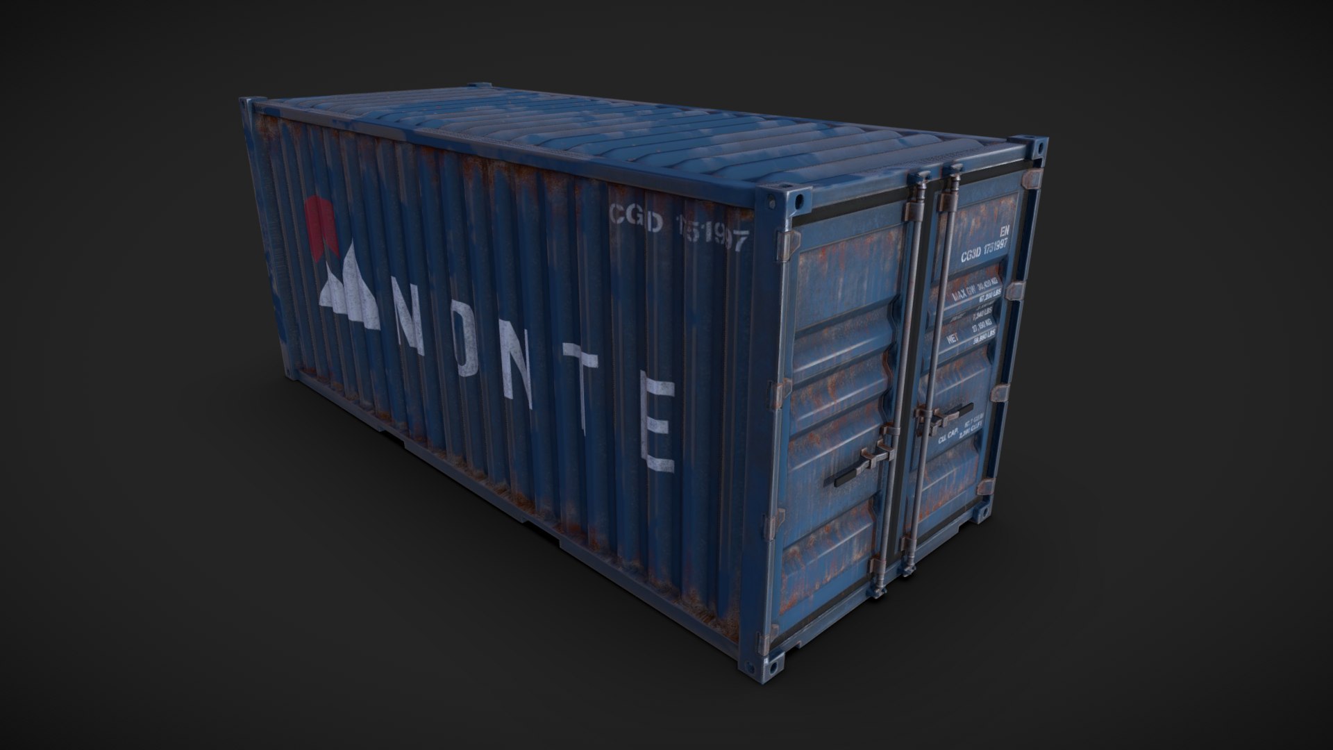 Shipping Container 3D - TurboSquid 1848011