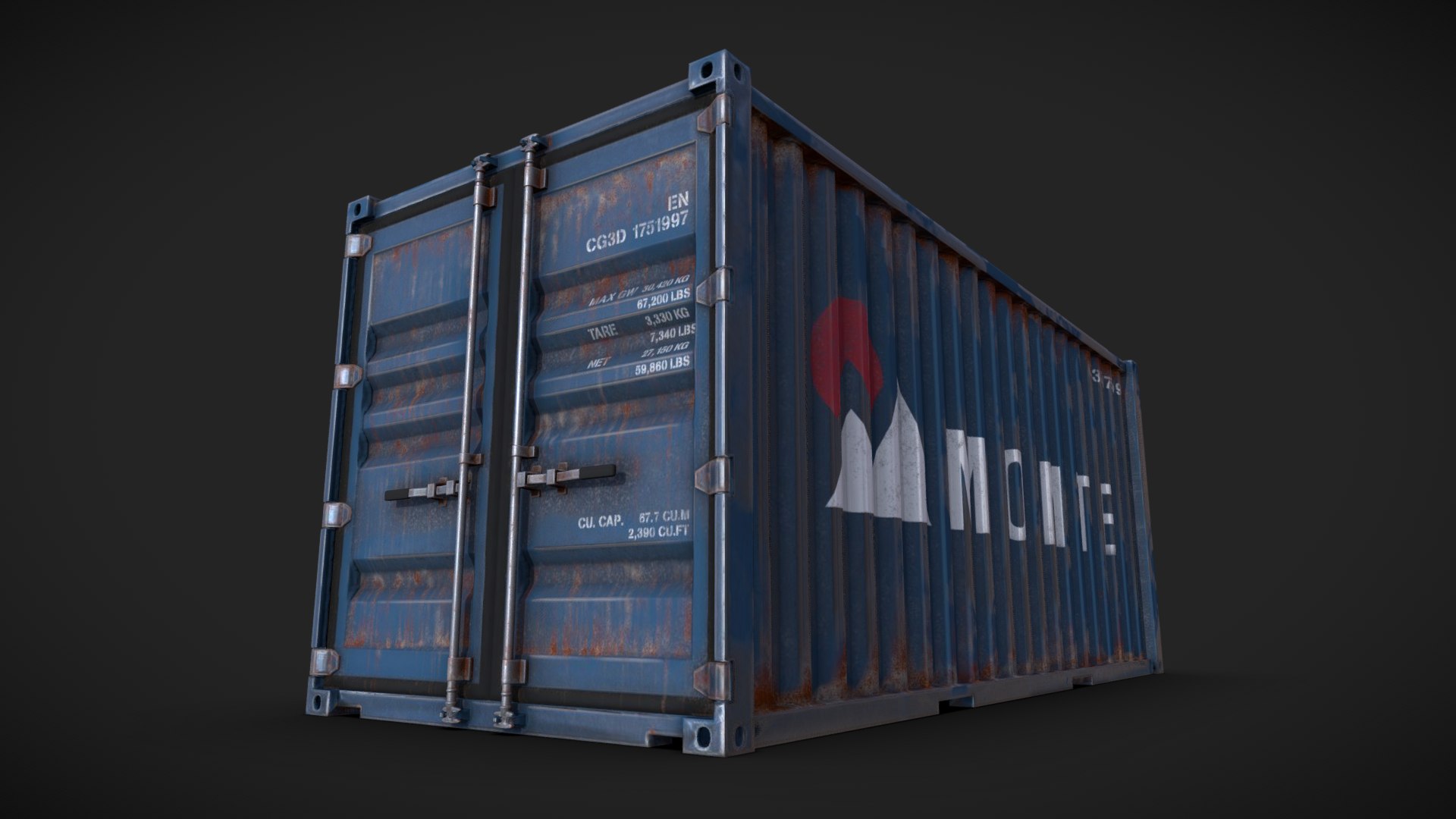 Shipping Container 3D - TurboSquid 1848011
