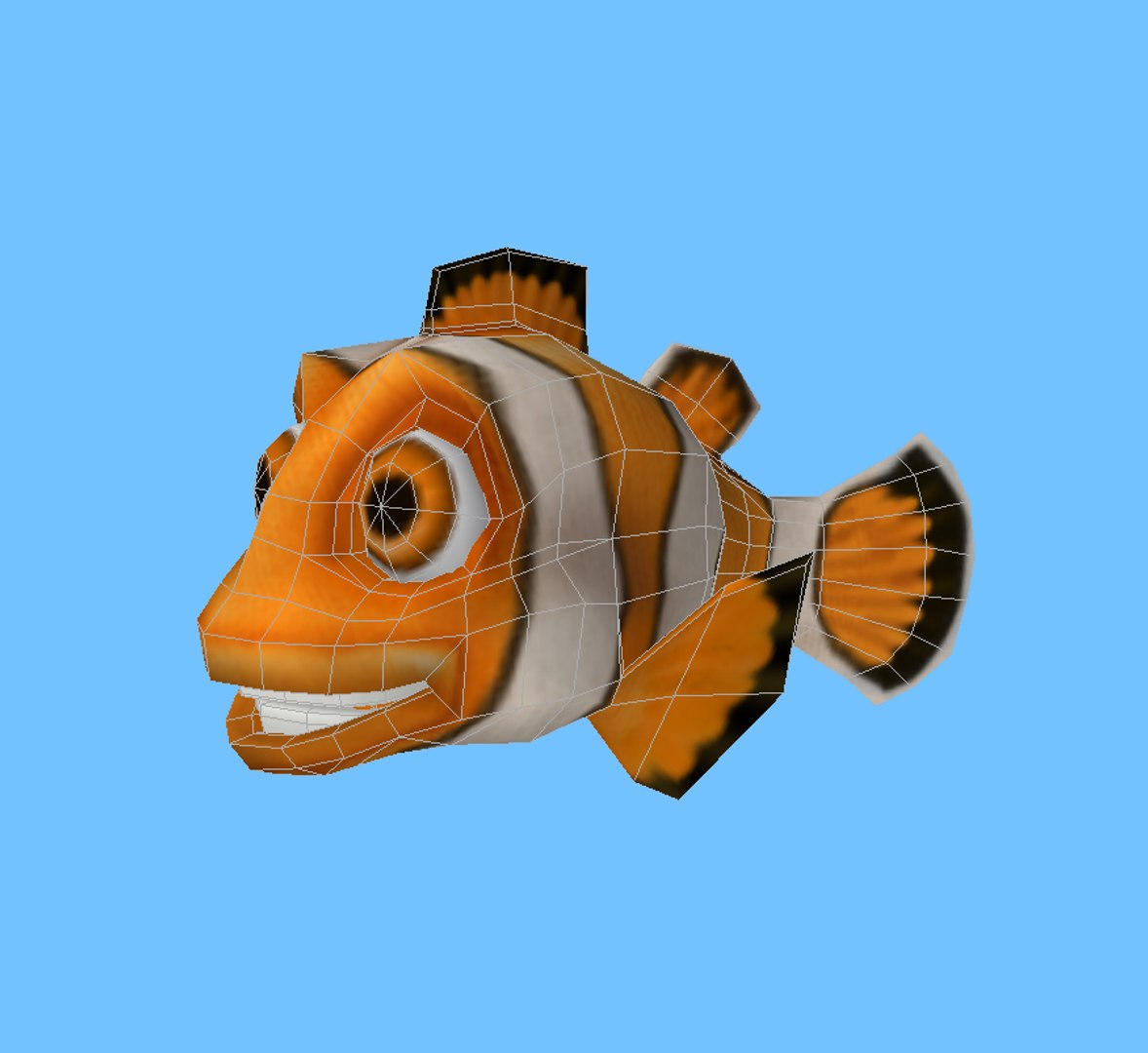 Cartoon Clown Fish 3d X