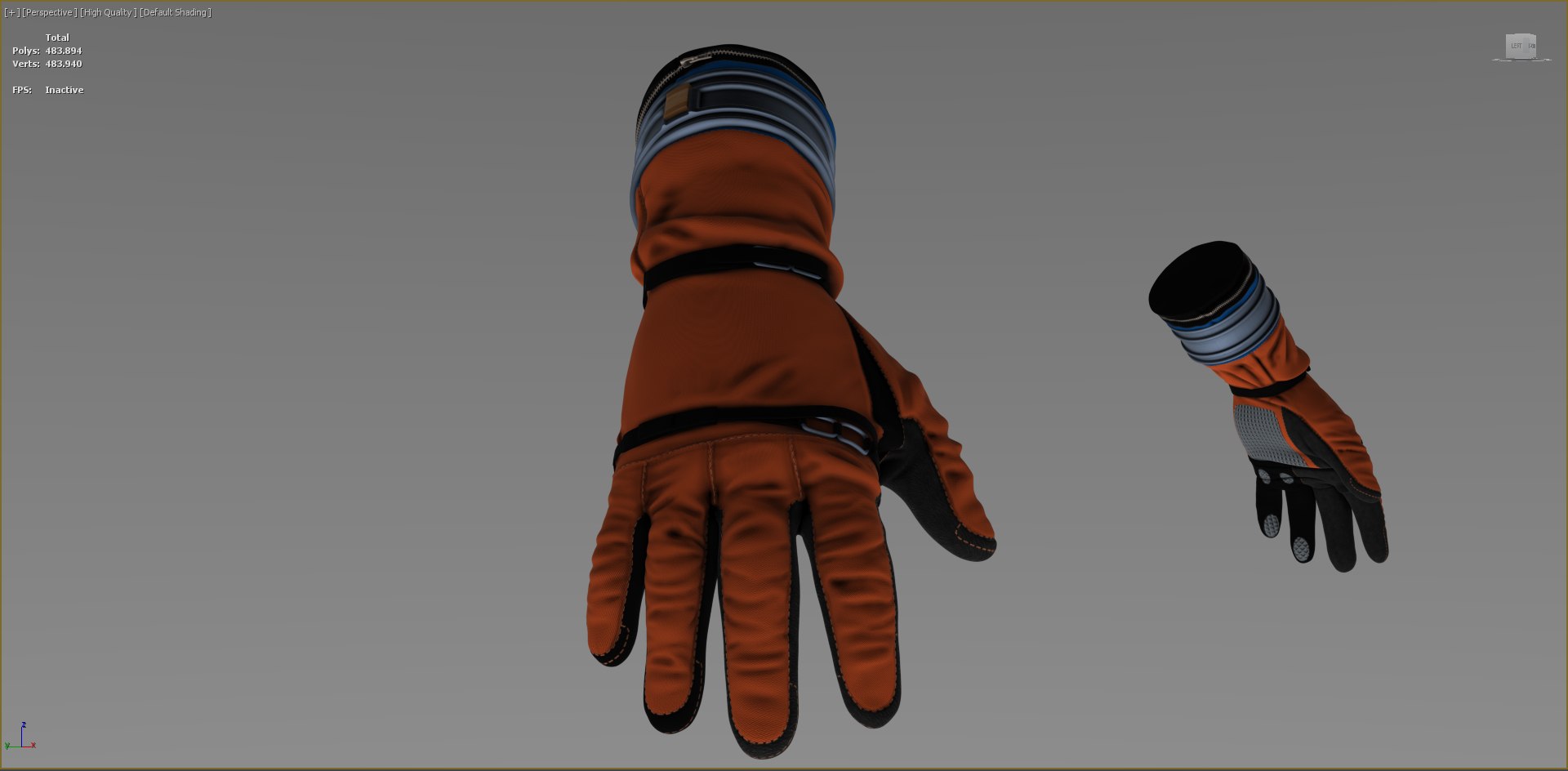 3D Model Artemis Orion Crew Survival System OCSS Gloves 3D Model ...