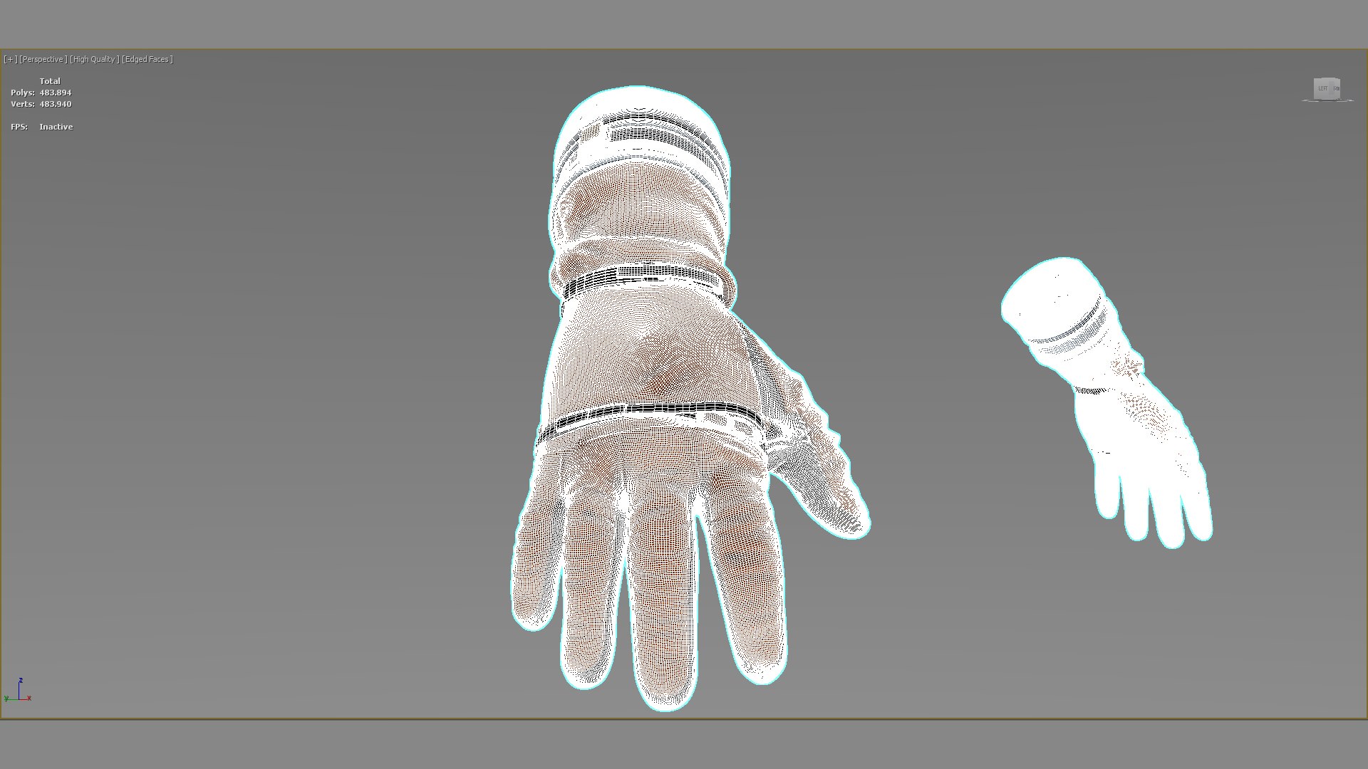 3D Model Artemis Orion Crew Survival System OCSS Gloves 3D Model ...