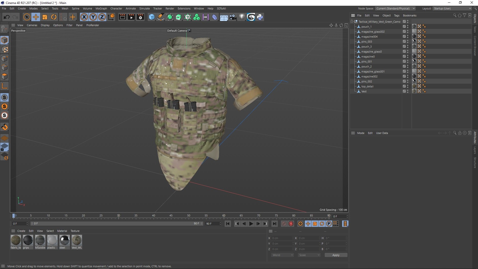 3D Tactical Military Vest Green Camo - TurboSquid 2260933