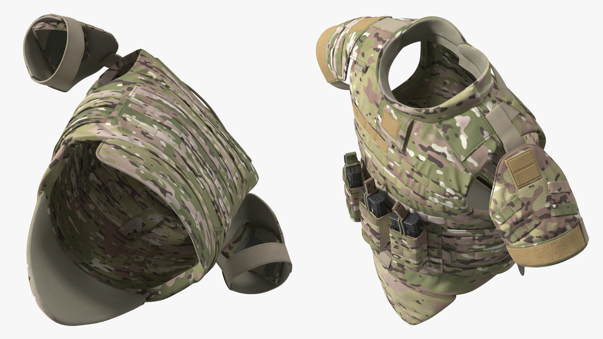 3D Tactical Military Vest Green Camo - TurboSquid 2260933