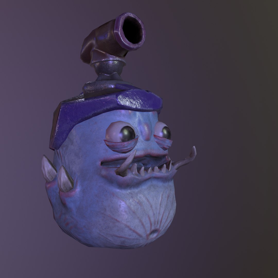 Cartoon Creature Worm Mob 3D Model - TurboSquid 2395252