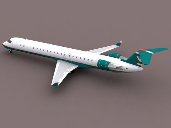 3d model of canadair regional jet