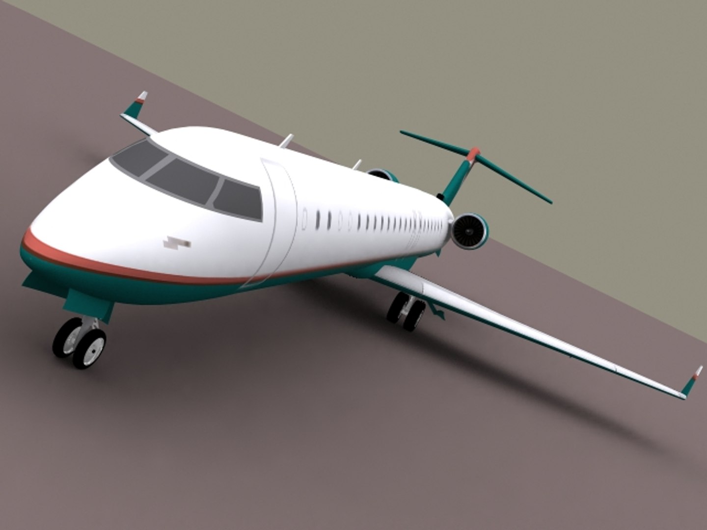 3d Model Of Canadair Regional Jet
