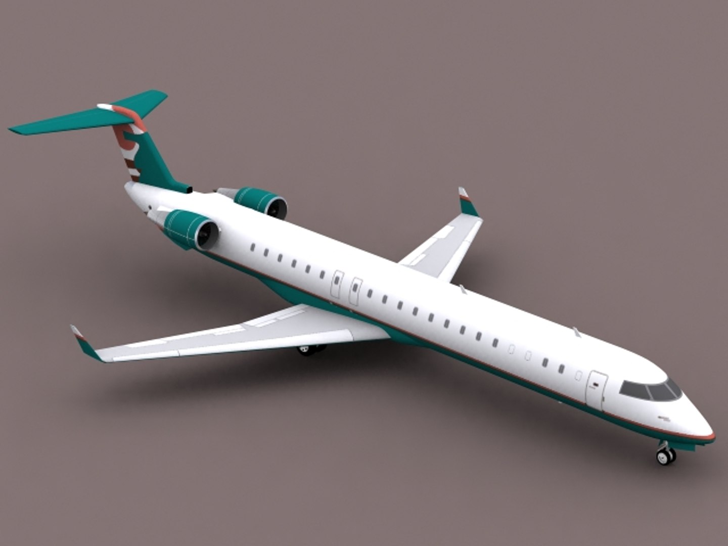 3d Model Of Canadair Regional Jet