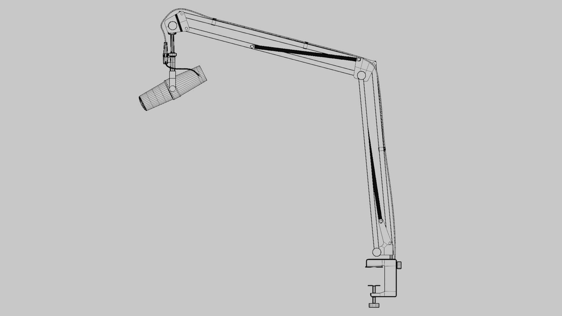 Microphone And Boom Arm 3D - TurboSquid 2086265