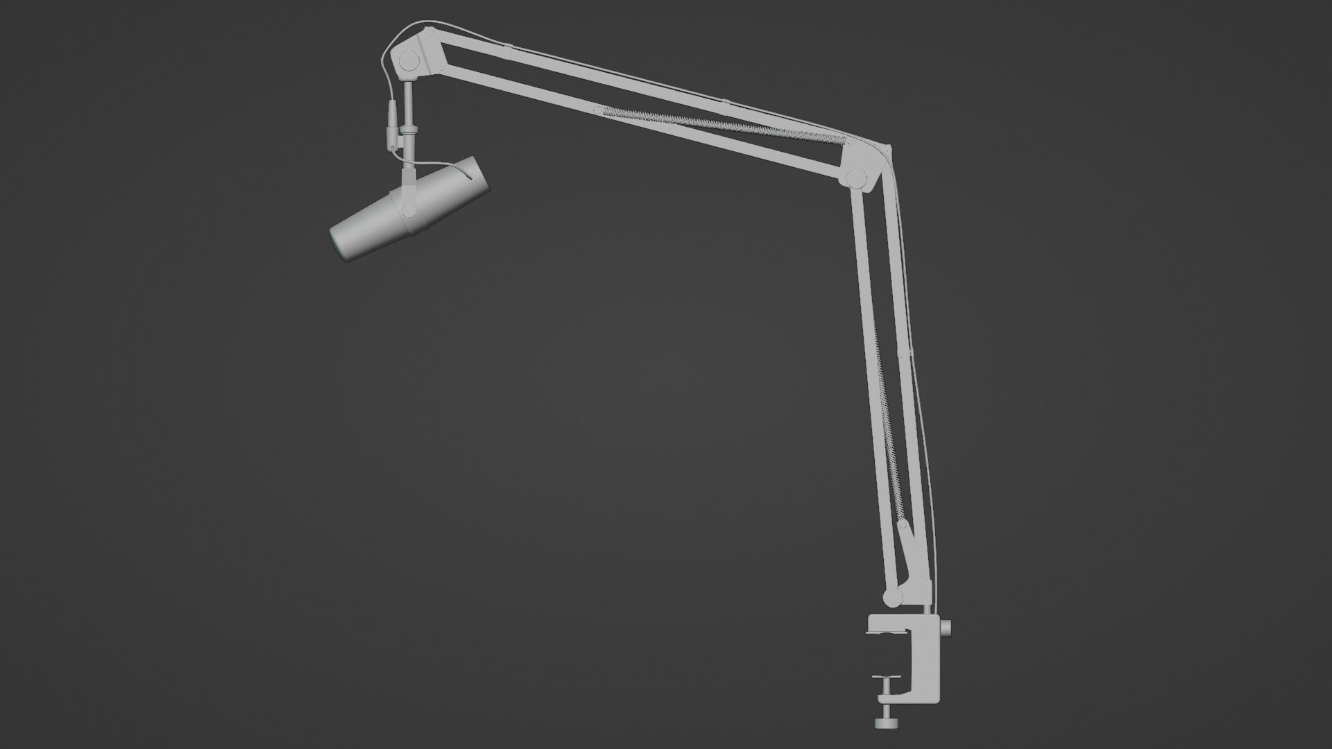 Microphone And Boom Arm 3D - TurboSquid 2086265