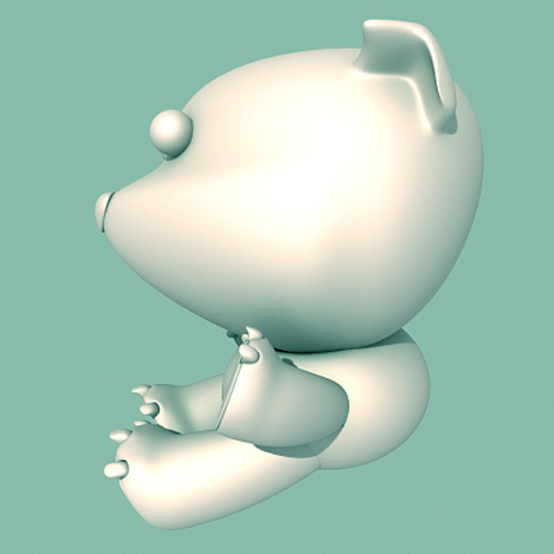3d toy bear model