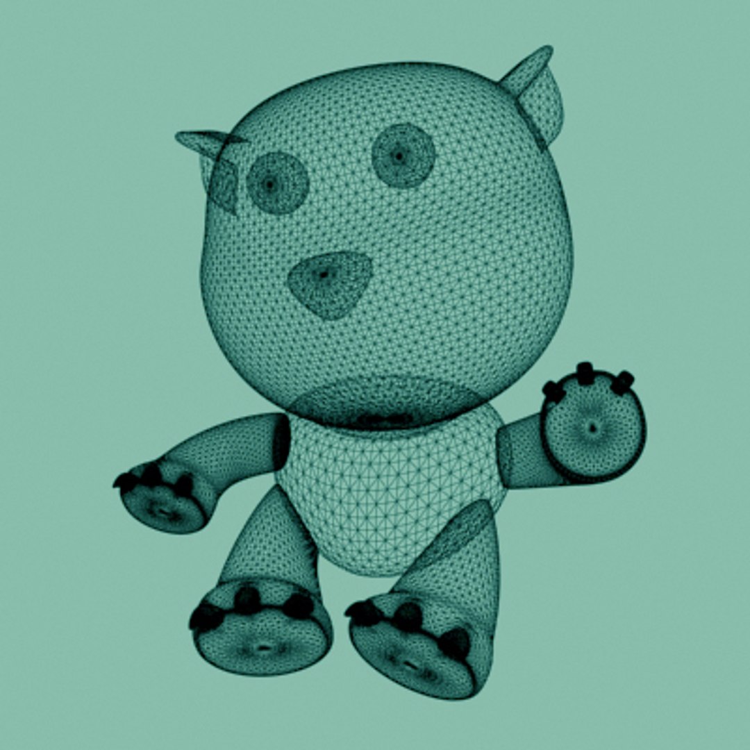 3d toy bear model