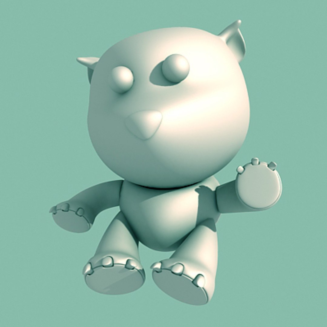 3d toy bear model