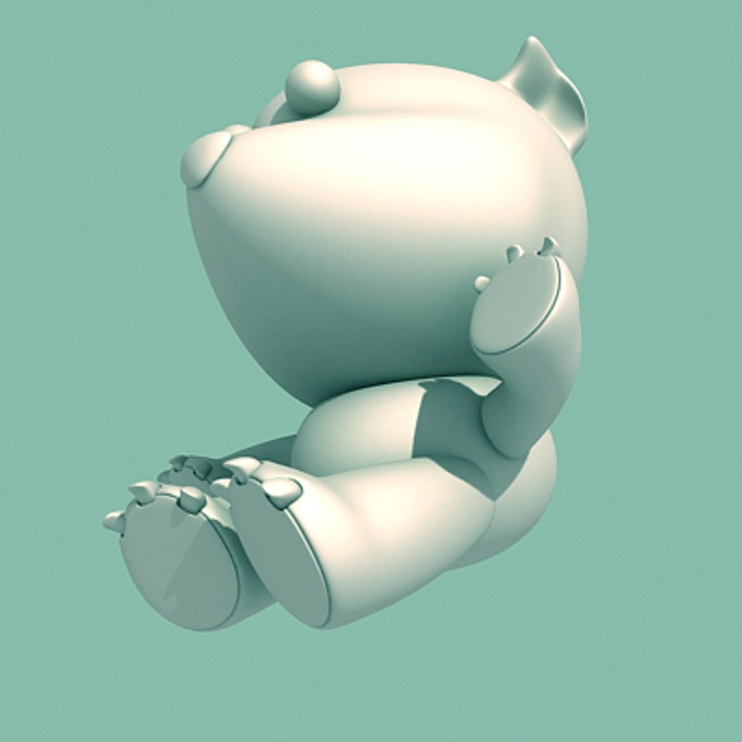 3d toy bear model