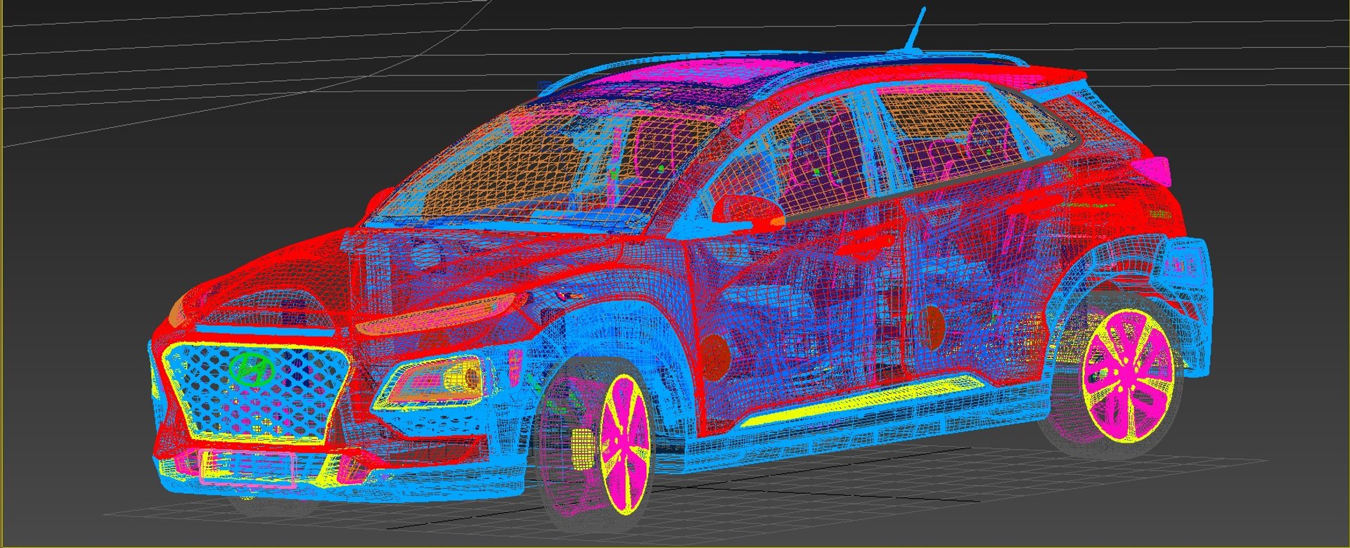 Hyundai Kona 2019 3D Model - TurboSquid 1456554